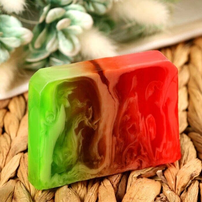 Мыло сувенирное "Яблоко", для бани, СПА-эффект, 80г, ручная работа