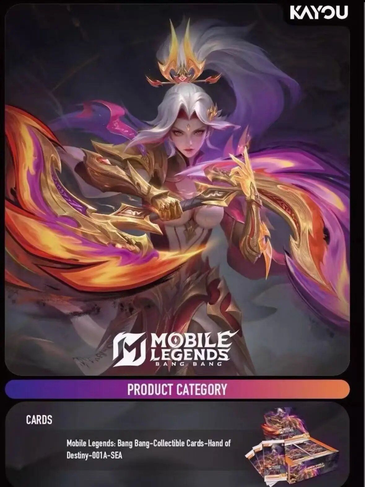 KAYOU Mobile Legends: Bang Bang карта Hand of Destiny