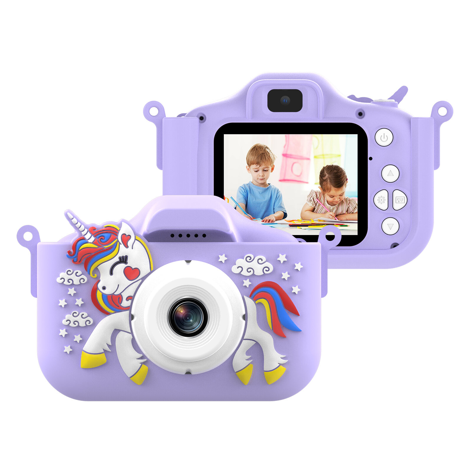 1080p милая цифровая камера детская камера 48MP HD Kids Camera Camera Camera Camera Camera для мальчиков и девочек с 2,0-дюймовым экраном IPS OTG Funct