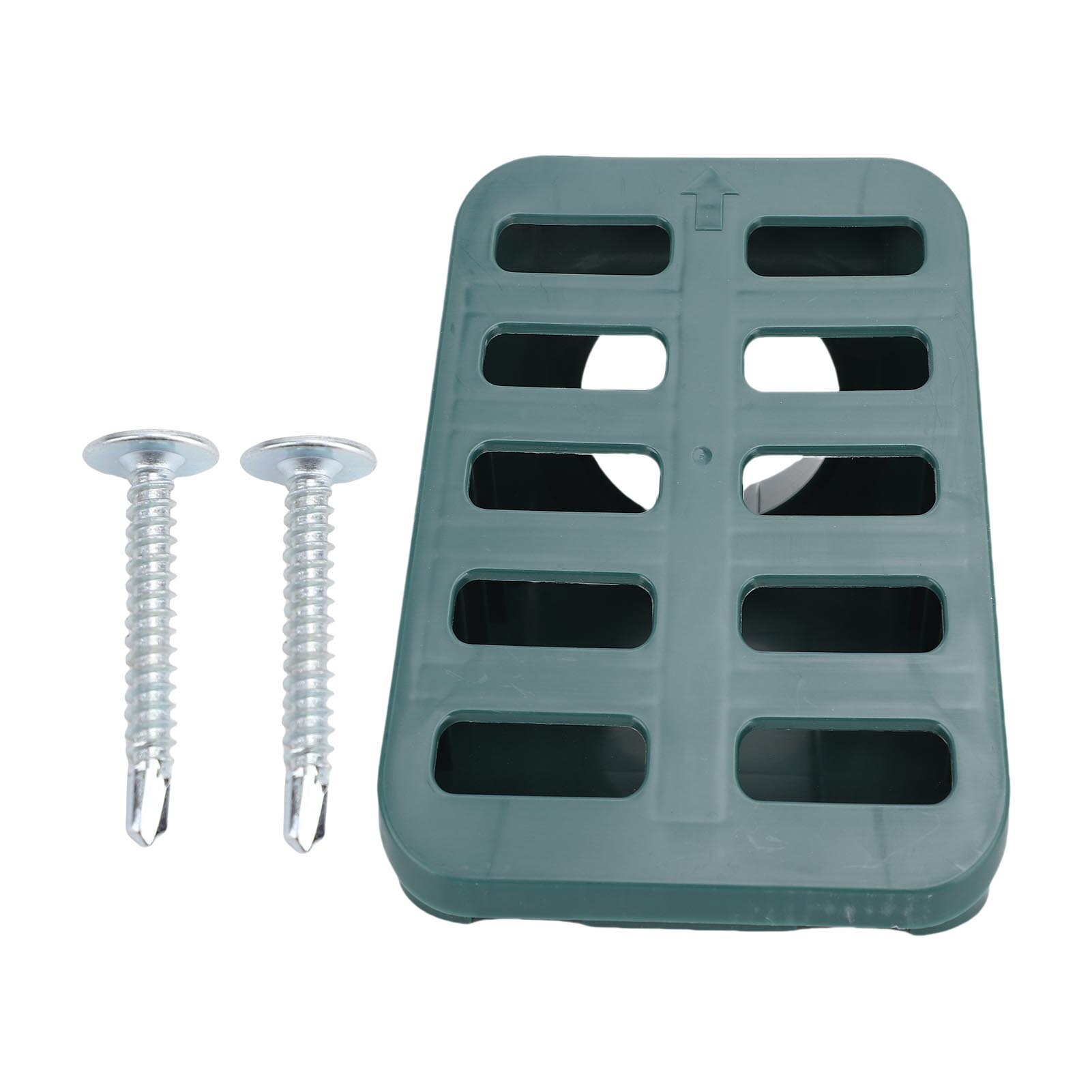 Прочная решетка для газона, угловая дренажная решетка для труб с соединением 3/4 дюйма, износостойкая, зеленая, из полипропилена.