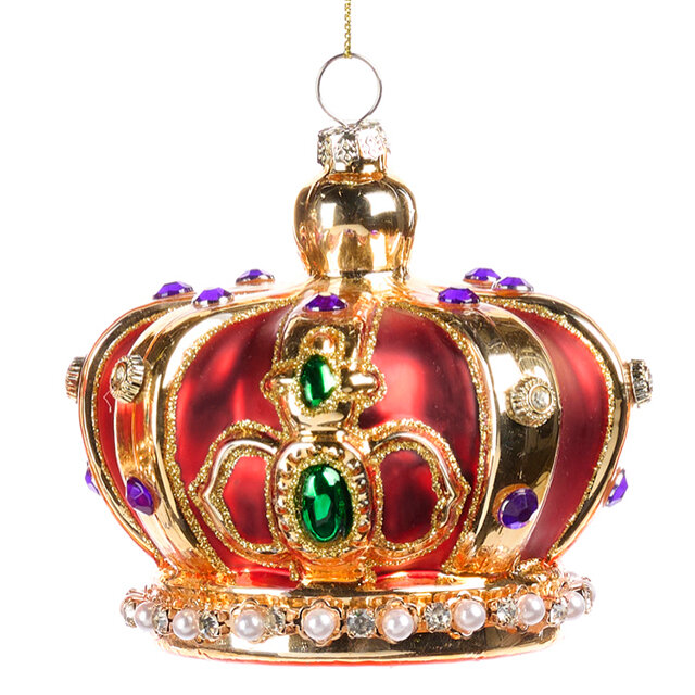 Елочная игрушка Корона с бриллиантами - Jewellery Crown 10 см, Goodwill, BG50114-2