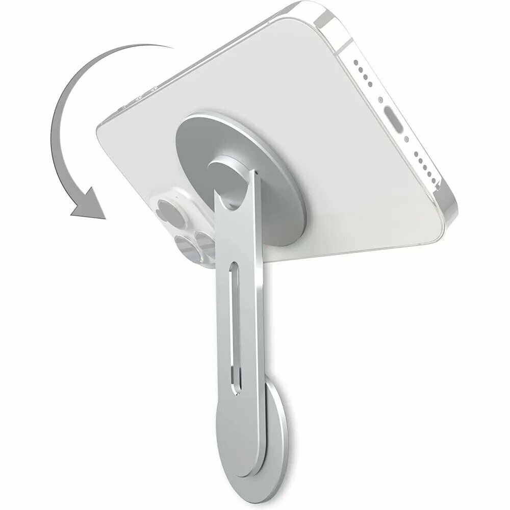 Крепление для ноутбука Continuity Flip iPhone, тонкий магнитный держатель телефона, поворотный на 180 ноутбуков и мониторов, регулируемый кронштейн