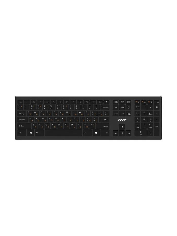 Клавиатура Acer OKR010 ZL. KBDEE.003 черный USB беспроводная slim Multimedia