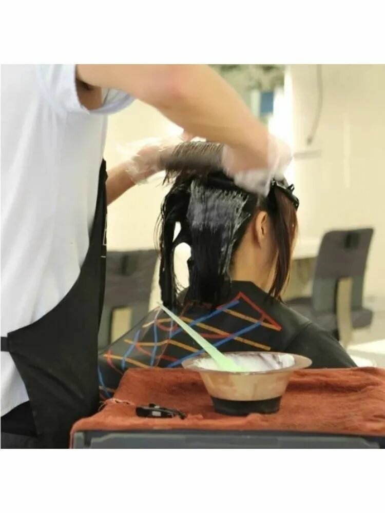 Каучуковая пелерина с линейкой, парикмахерский