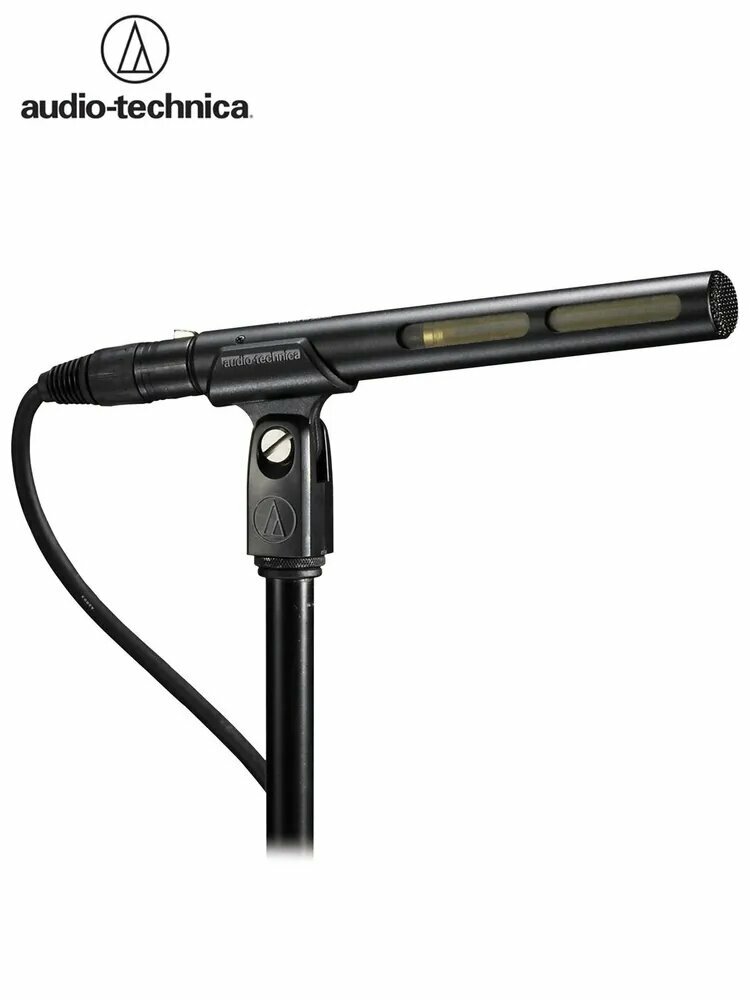 Audio-Technica Микрофон для фото и видеокамер AT875R, черно-серый