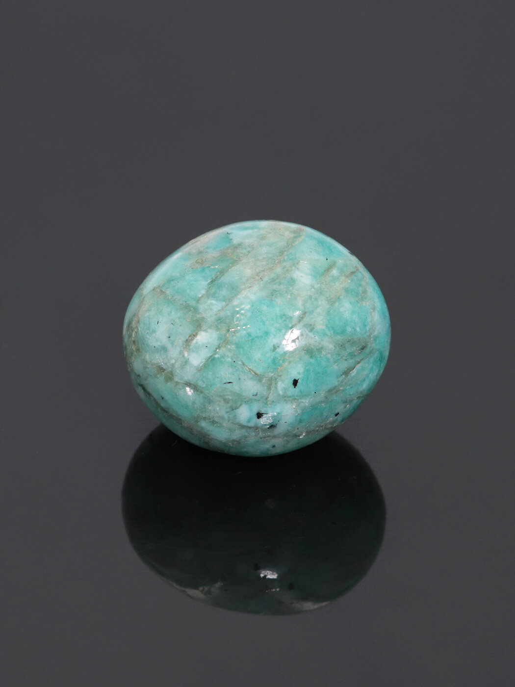 Амазонит галтовка, натуральный камень/минерал (20-30 г, 26-31 мм)