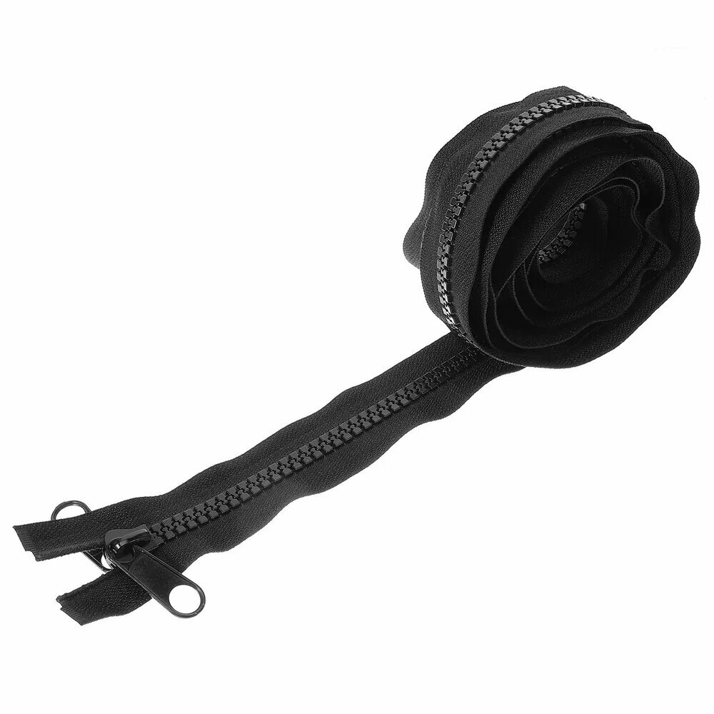Застёжка-молния металлическая с тканевой частью для спальных мешков и палаток, 3 м