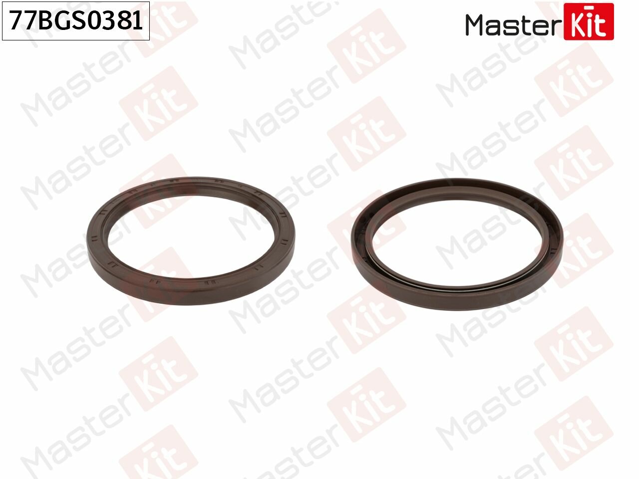 Сальник коленвала задний. Hyundai Solaris, IIHCR 17-Kia Rio IVYBSC 17- D4FBD4FC MasterKit 77BGS0381