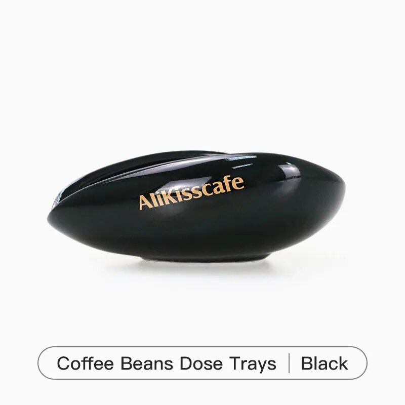 Черный поднос для кофе Alikisscafe