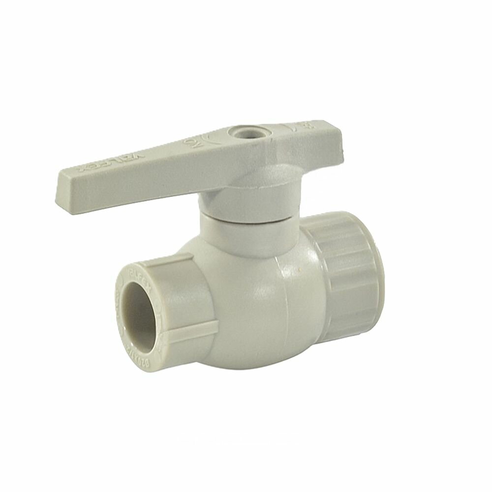 Кран шаровой PP-R серый Дн 20х1/2" ВР VALFEX 10142012Г