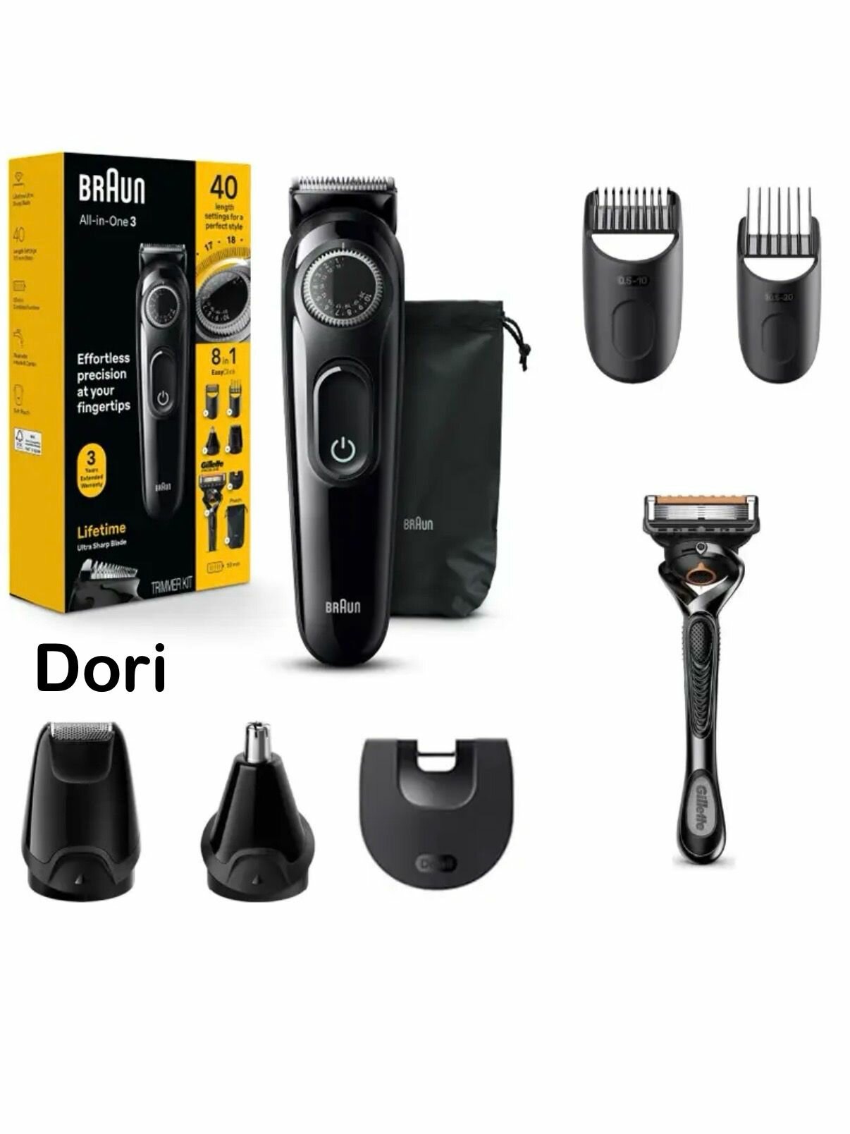 Триммер для волос Braun All-In-One Style Kit Series 5 3470, 5-in-1 Trimmer Немецкий мужской электрический триммер для волос
