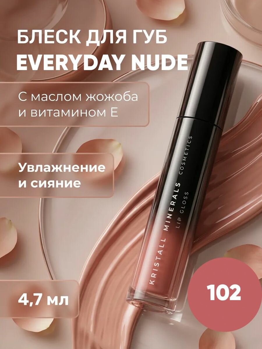 Блеск для губ Lip Gloss All-Time Classics, цвет 102 EVERYDAY NUDE