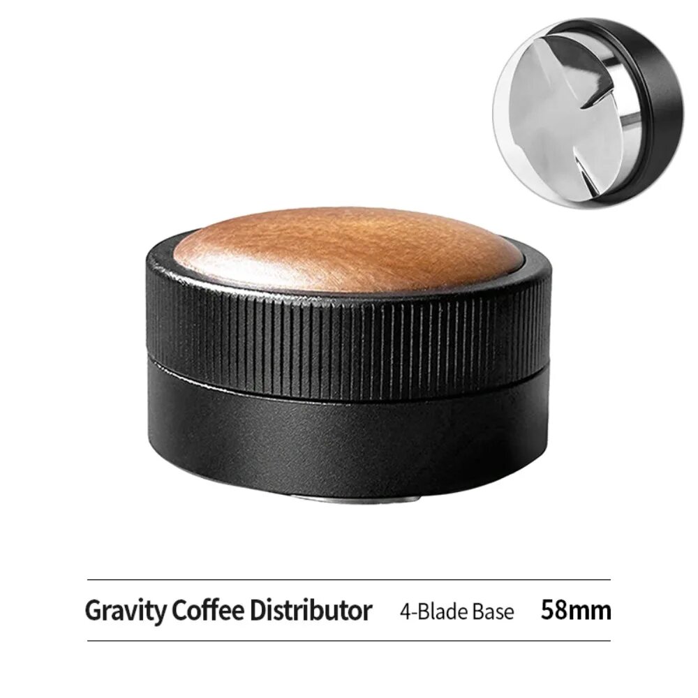 Темпер для кофе Gravity, 58mm, черный