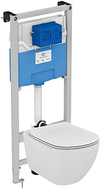 Унитаз с инсталляцией Ideal Standard Tesi AquaBlade T386801, подвесной, смыв торнадо, комплект с сиденьем