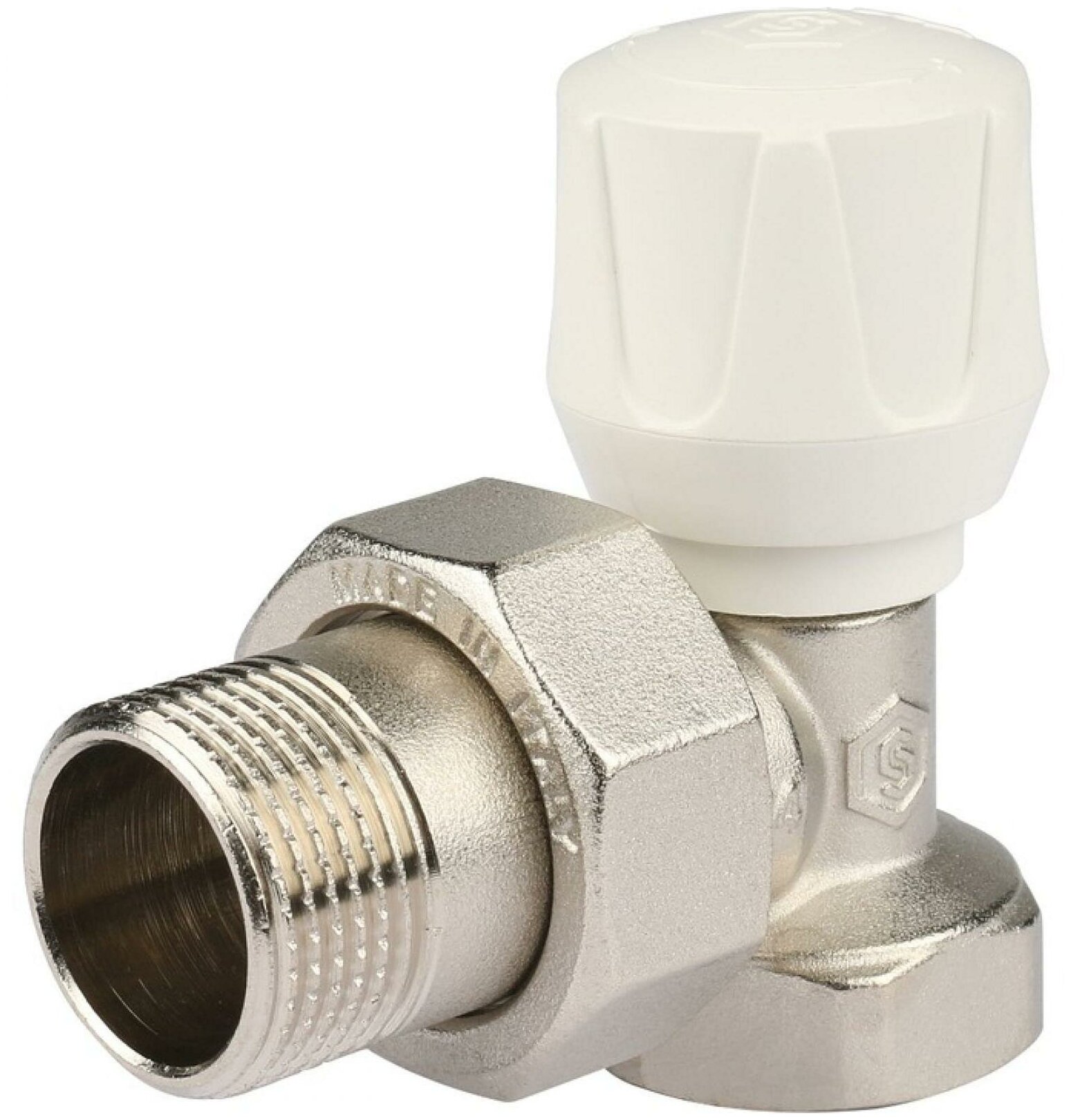 STOUT Клапан ручной терморегулирующий, угловой 3/4"