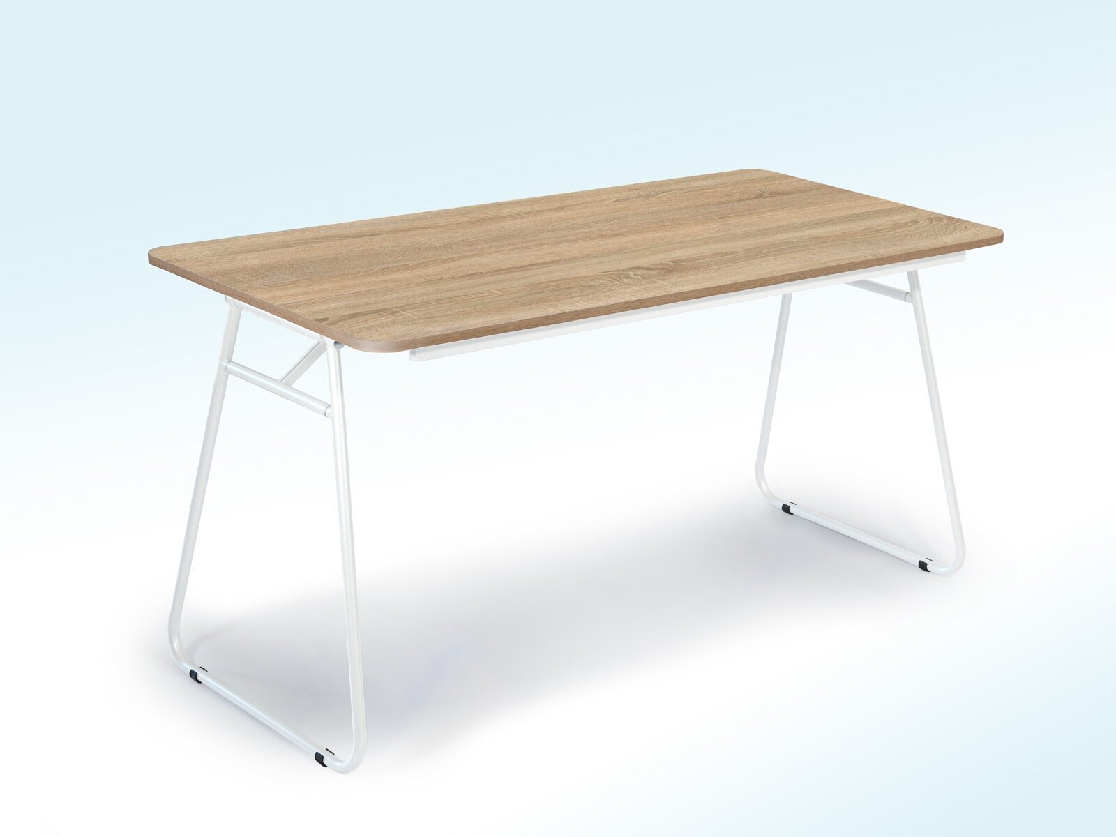 Большой складной стол «Плияж макс», дуб сонома, белый