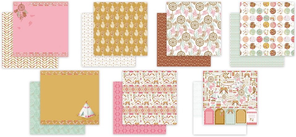 Mr.Painter" PSR-K Набор бумаги для скрапбукинга 190 г/кв. м 30.5 x 30.5 см 7 л. 170501 "Ловец снов