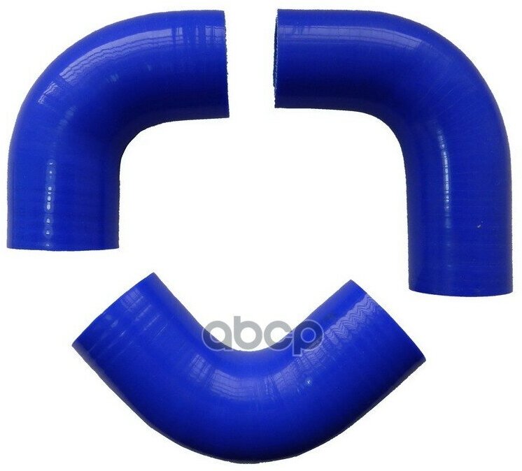 Патрубок системы охлаждения для а/м УАЗ 452/469 дв. 417 (силикон) 3 шт. "CARUM" CARUM арт. 451-1303000