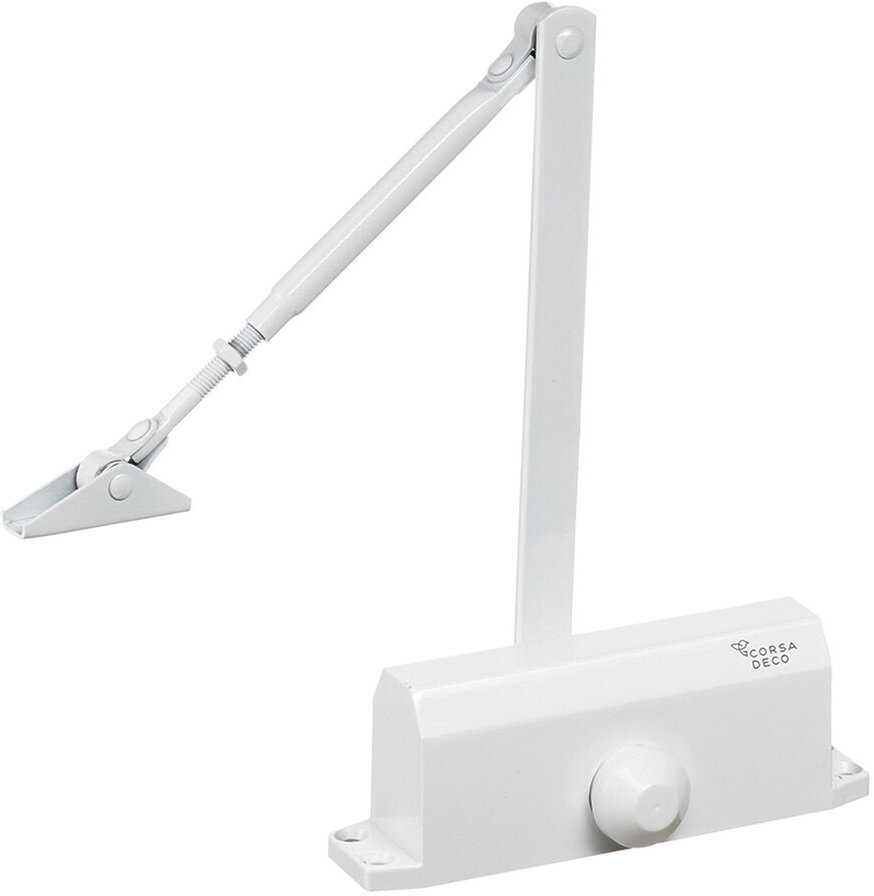 Доводчик дверной Corsa Deco (40-60 кг) белый