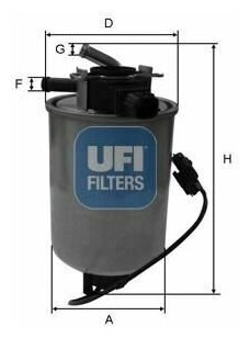 Фильтр топливный дизельный NISSAN NAVARA, PATHFINDER R51 3.0dCi 24.018.01