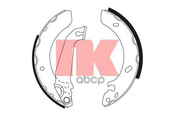 Колодки тормозные барабанные Esc/Orion 90-95 Nk арт. 2725536