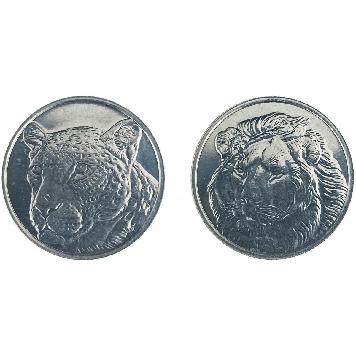 Набор 1 куруш 2022 Турция Дикие кошки Лев и ягуар UNC
