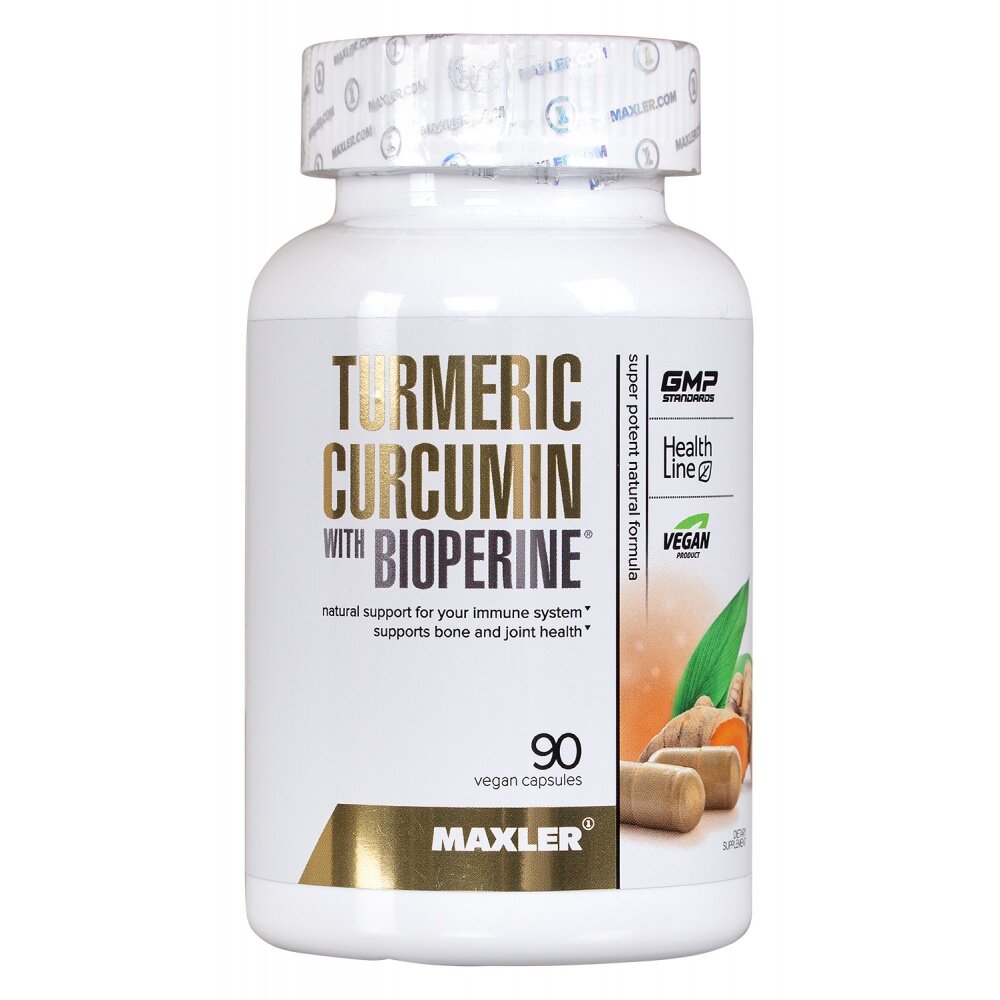 Maxler USA Turmeric Curcumin with Bioperine, 90 капсул вегетарианских