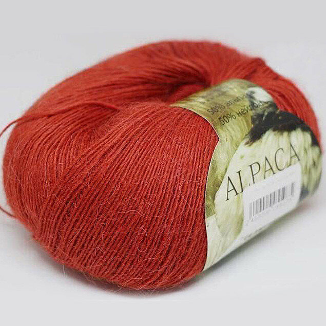 Пряжа Seam ALPACA D’ITALIA 9999 кр. терракот (5 мотков)