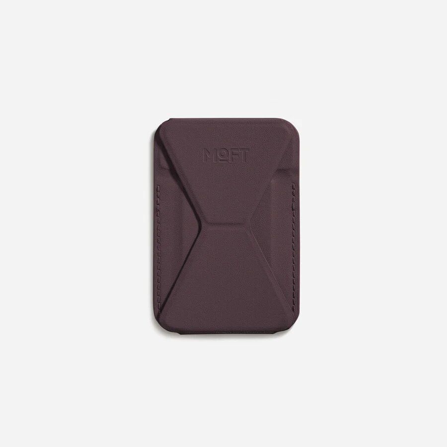 Кардхолдер и Подставка для телефона с усиленными магнитами MOFT Snap On Premium l MagSafe l Вмещает 2 карты l Фиолетовый