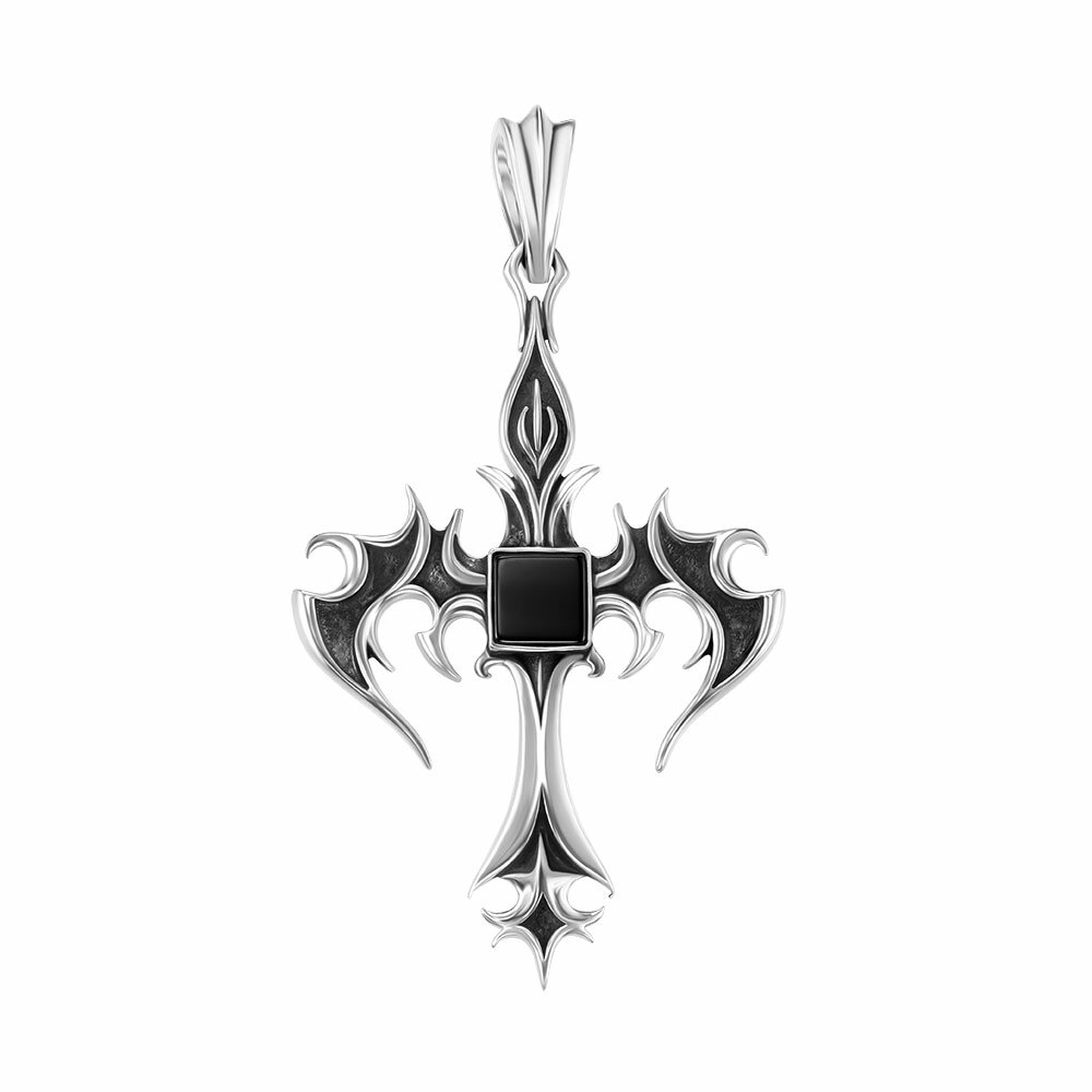 Подвеска, серебро, 925 проба, агат