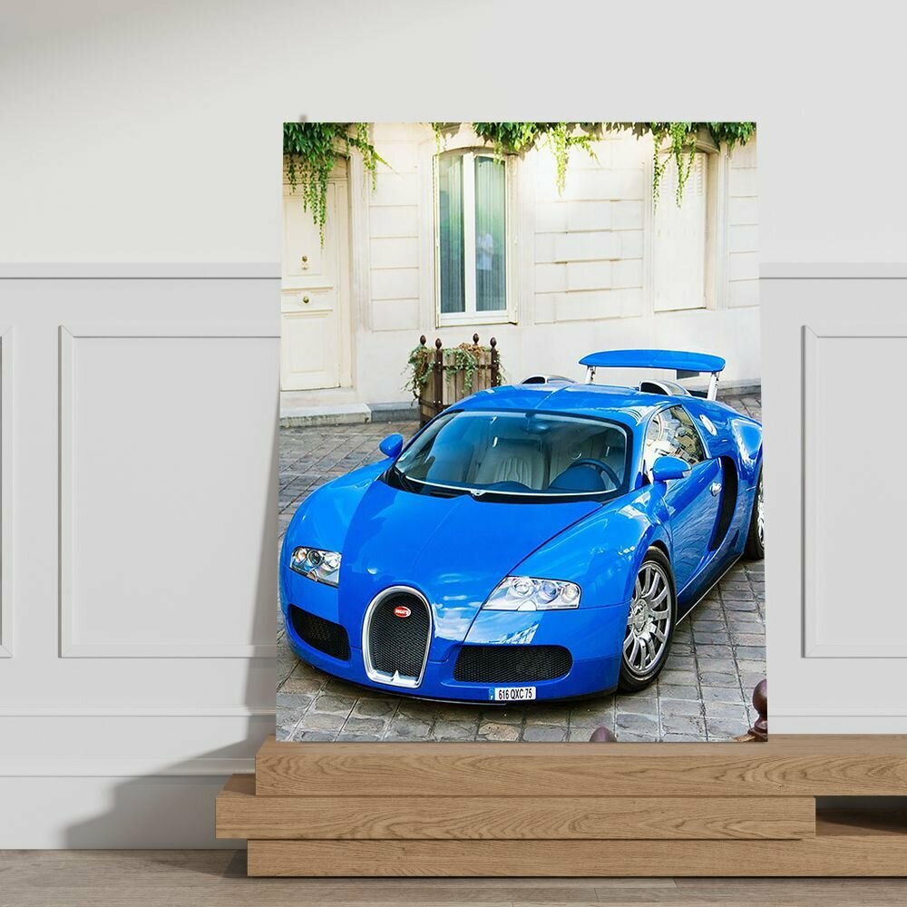 Картина на стену, интерьерная karTTina "Bugatti Veyron", 50х70см 1шт.