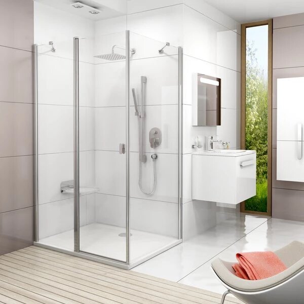 Душевая перегородка Ravak Chrome CPS-100, профиль хром стекло прозрачное 9QVA0C00Z1