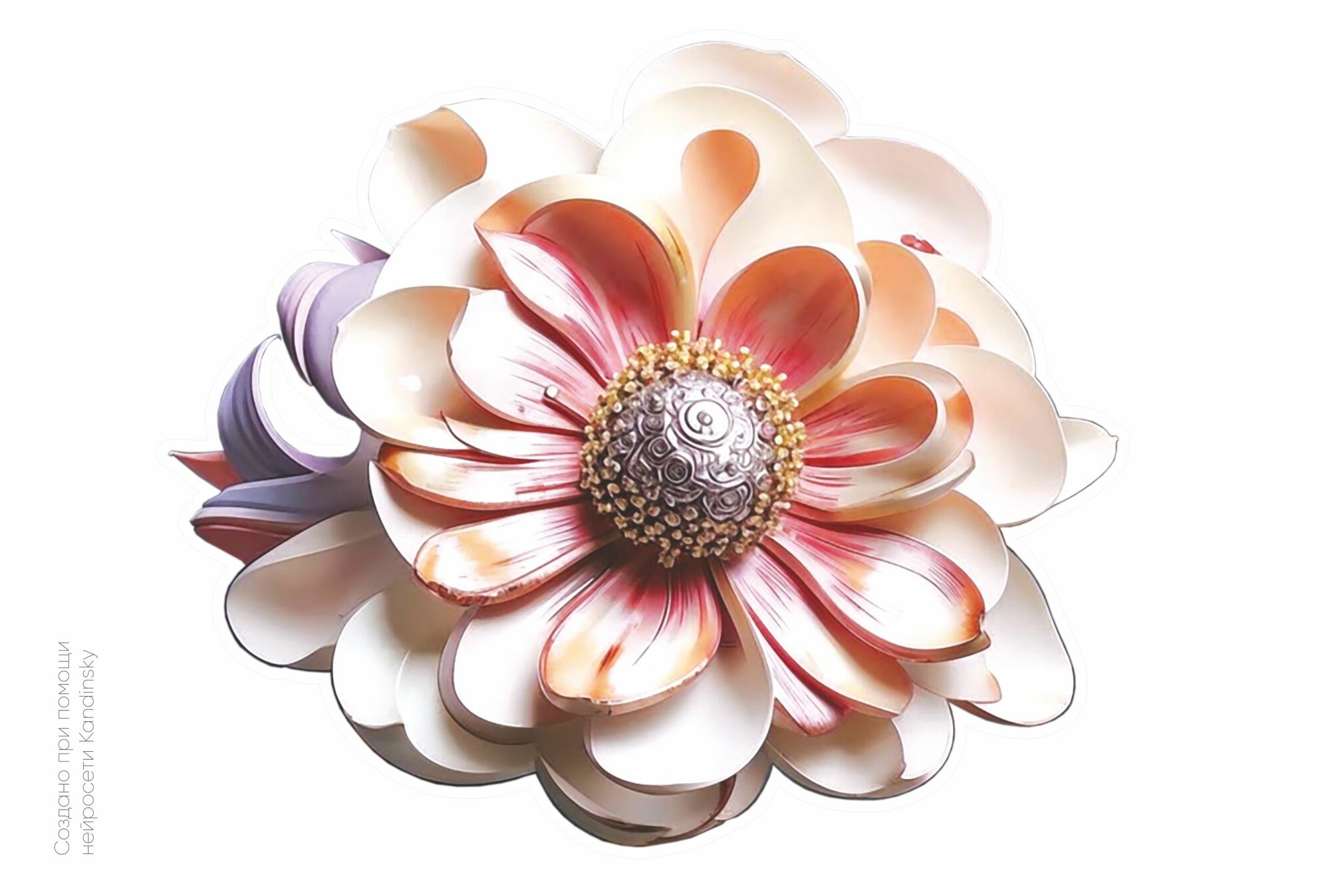 Термонаклейка на одежду "Цветок"