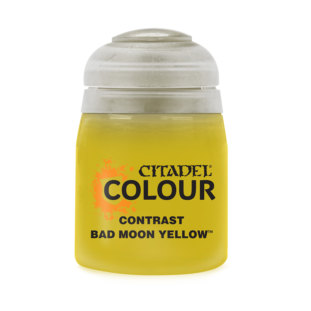 Аксессуар для Warhammer Games Workshop Краска Контраст Желтый Злобных Лун (Bad Moon Yellow (18 ml)