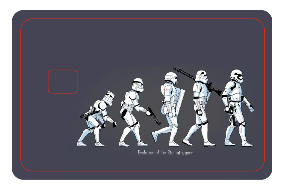 Наклейка на банковскую карту, стикер на карту, штурмовики