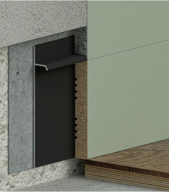 Плинтус Скрытого Монтажа Evrowood AFD 1 Д2700хШ13хВ100 мм / Евровуд.