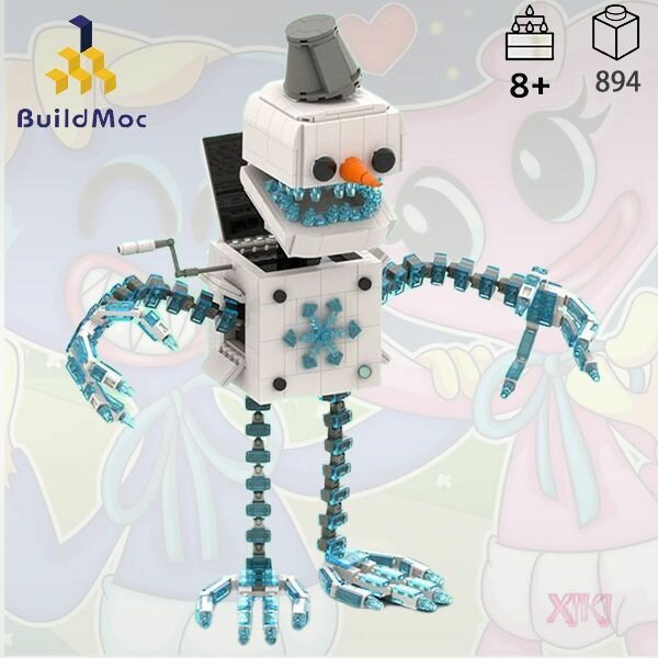 Конструктор пластиковый, строительные игрушки MOC poppy play time, SBM0128, подарок для мальчиков, детские рождественские подарки
