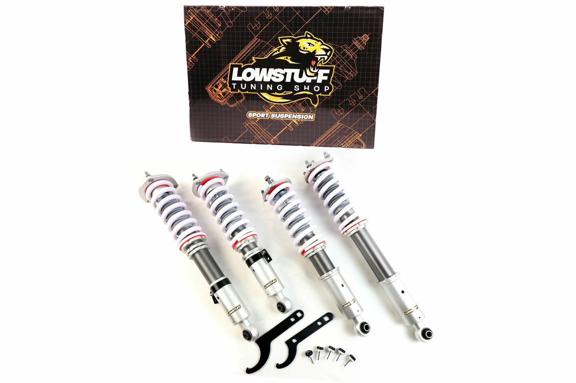 Lexus IS200 XE10, Toyota Altezza, Mark X110 Винтовая подвеска фултап койловеры с регулировкой высоты и жесткости LOWSTUFF EVO-4 LSCSTO024