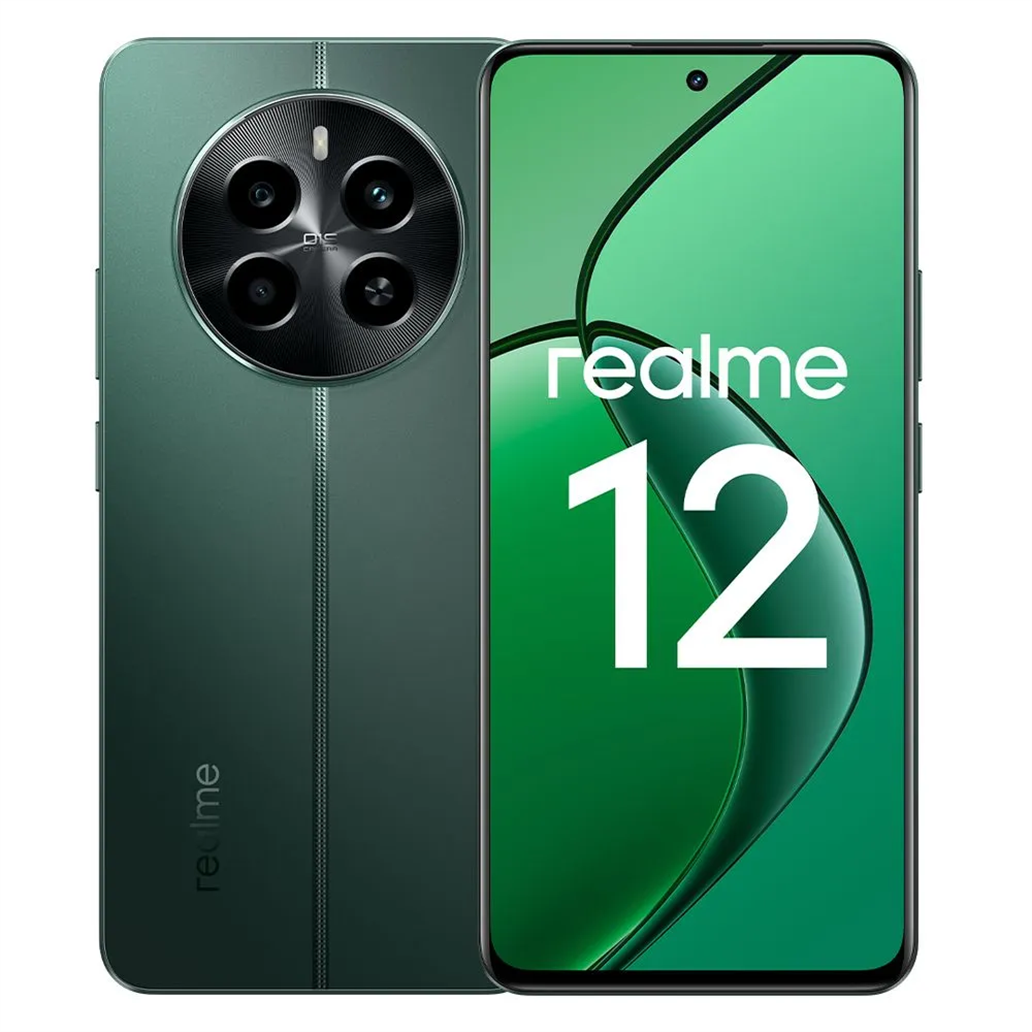 Смартфон REALME 12 12/512 ГБ, 2 nano Sim, 6.67" 1080x2400 Android 14, RMX3871, зеленый