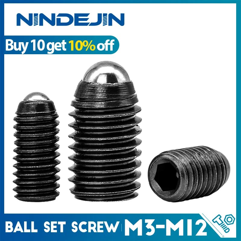 Винты шариковые NINDEJIN M4 6 мм 10шт