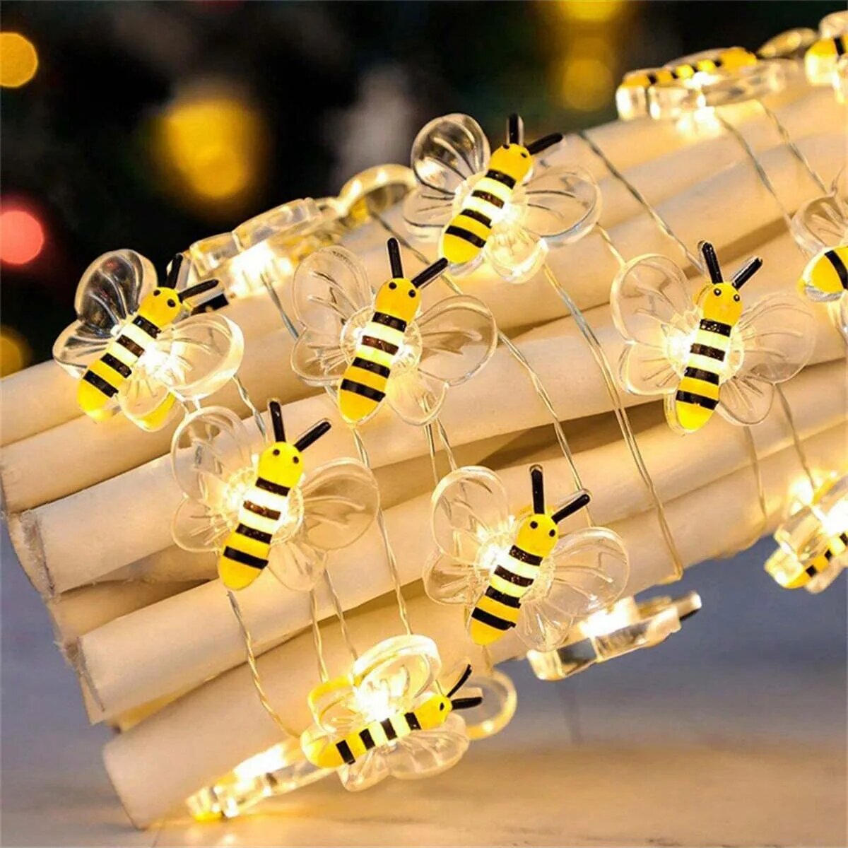 Гирлянда светодиодная "Пчелки", 20 LED, 2M