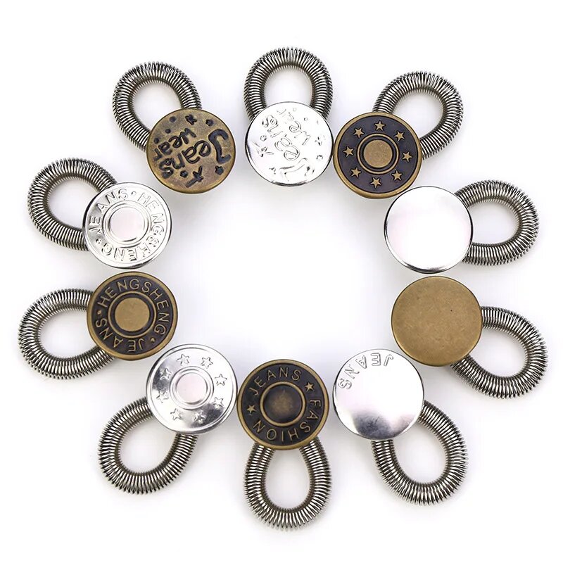 Металлические удлинители талии для джинсов, 10pcs, Цвет: 35 — фото 1