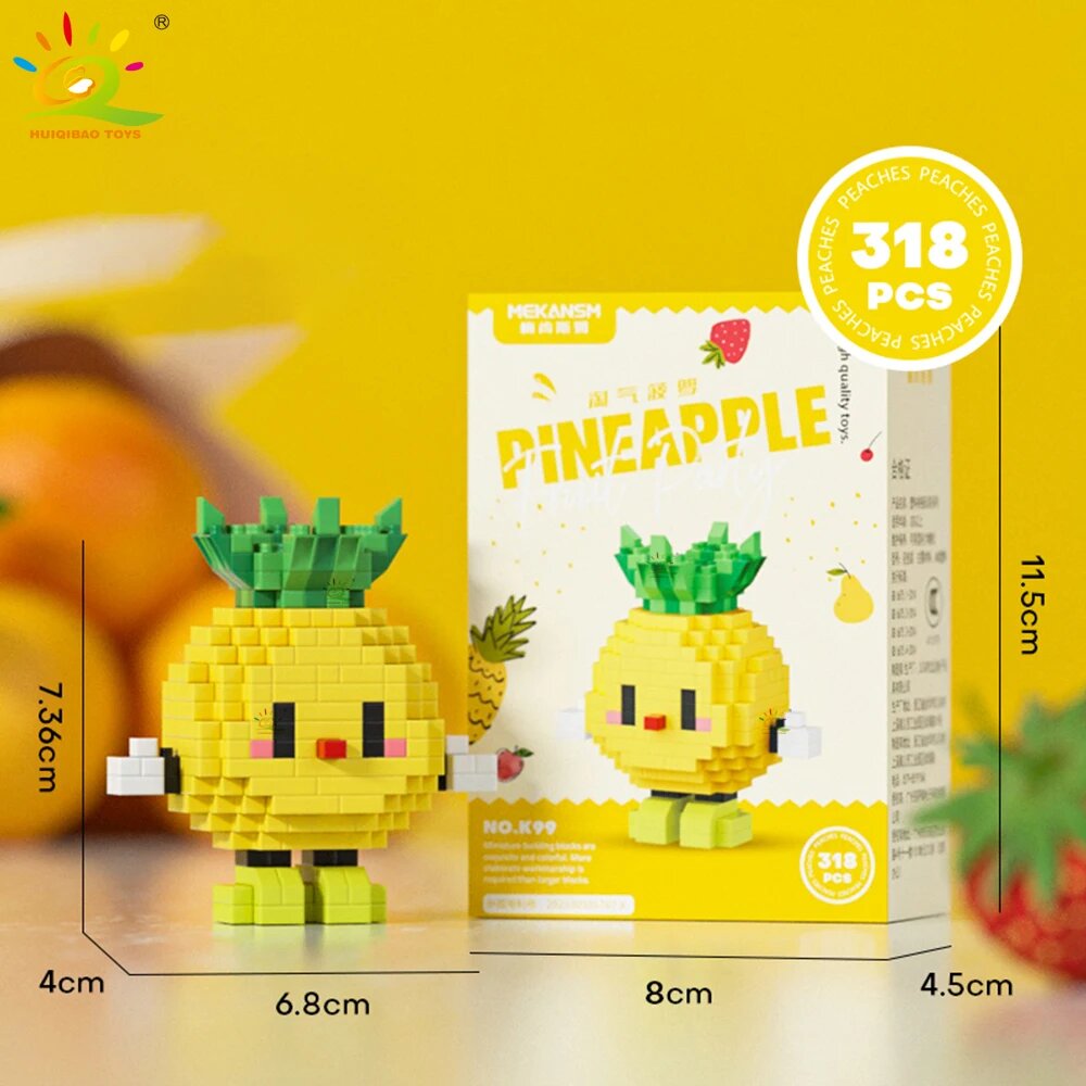 Конструктор HUIQIBAO Pineapple, 318 деталей, NO.99