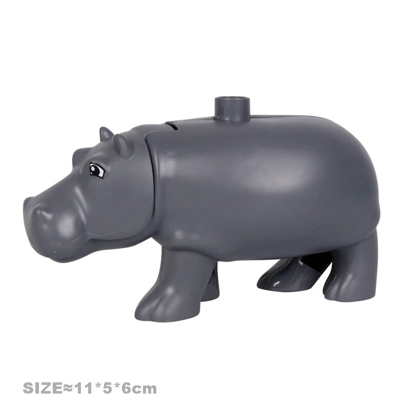 Пластиковый блок Hippo, серый, 11*5*6 см
