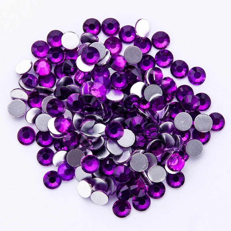 Стразы QIAO фиолетовые стекло SS6-SS50 SS30 -288PCS, Violet