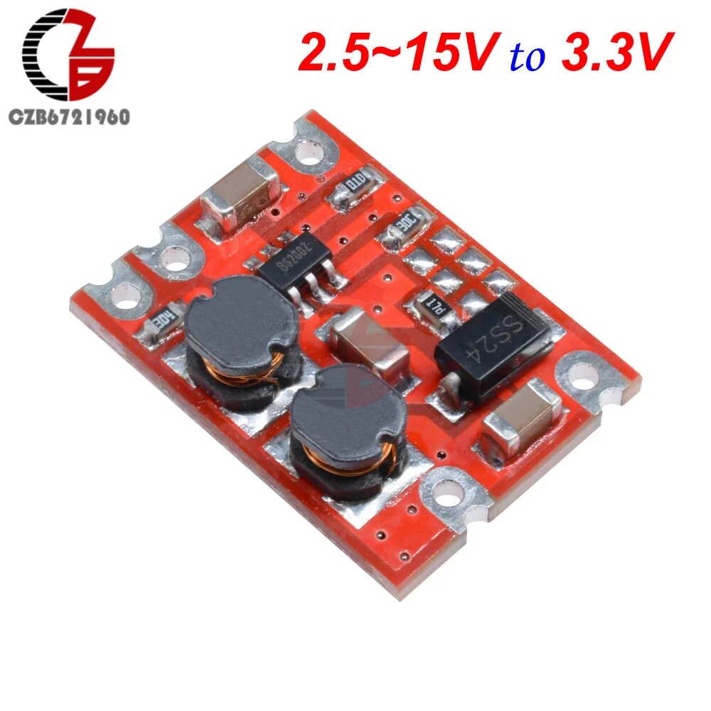 DC-DC повышающе-понижающий преобразователь 2.5-15V в 3.3V