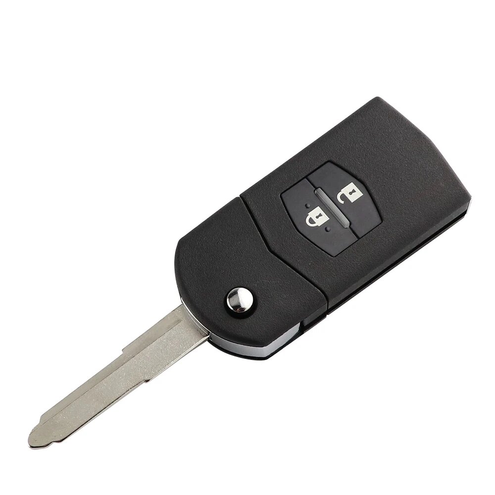 Корпус ключа для Mazda 3 5 6, 2 кнопки, необработанное лезвие