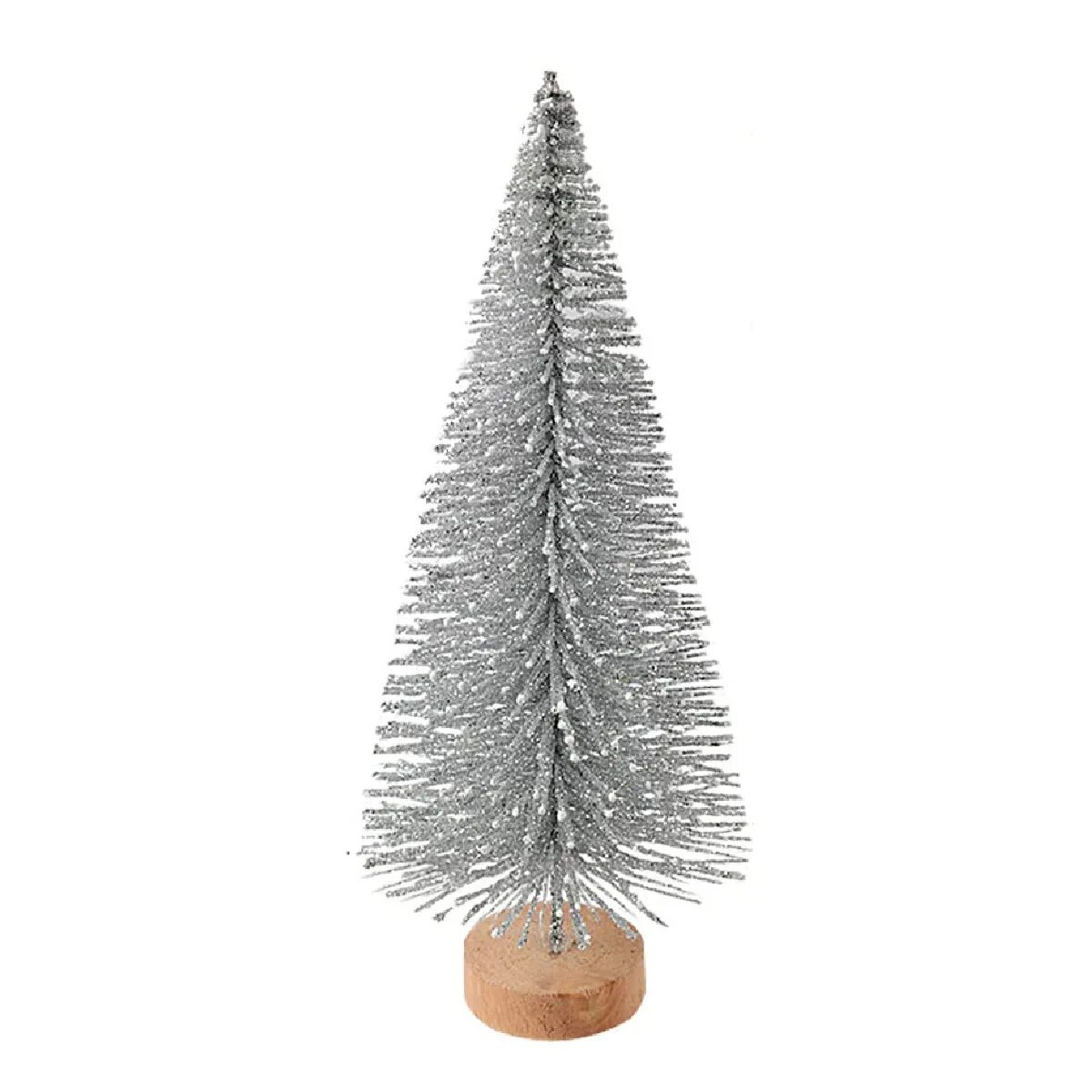 Мини-елка белая 8.5cm, пластик