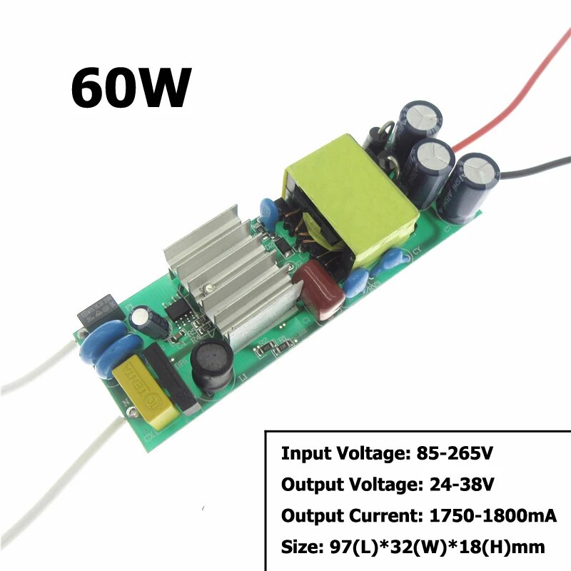 Светодиодный драйвер QINGYING 20-60 Вт 60W, 1 Piece