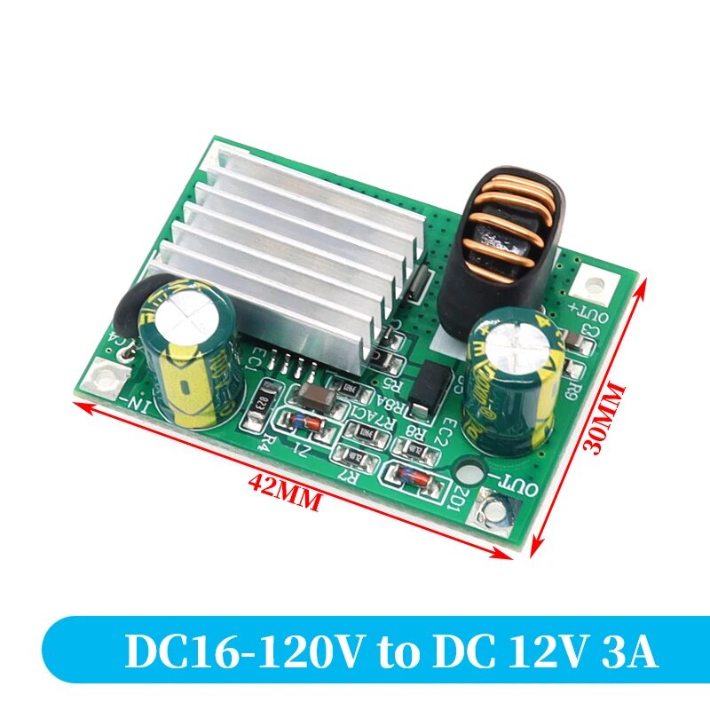 Liludin DC DC Converter Buck Converter Step Up Converte DC16-120V to 12V 3A